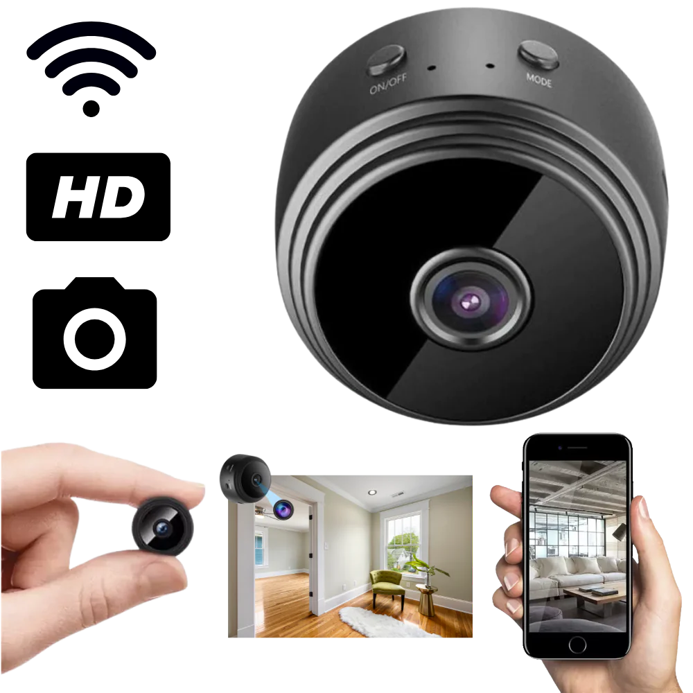 Mini Wireless Security Camera Magnetic Mount Indoor WiFi Camera Fall 2 ...