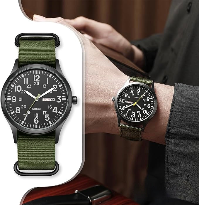 Durable men's outdoor watch – waterproof, scratch-resistant design, fo ...