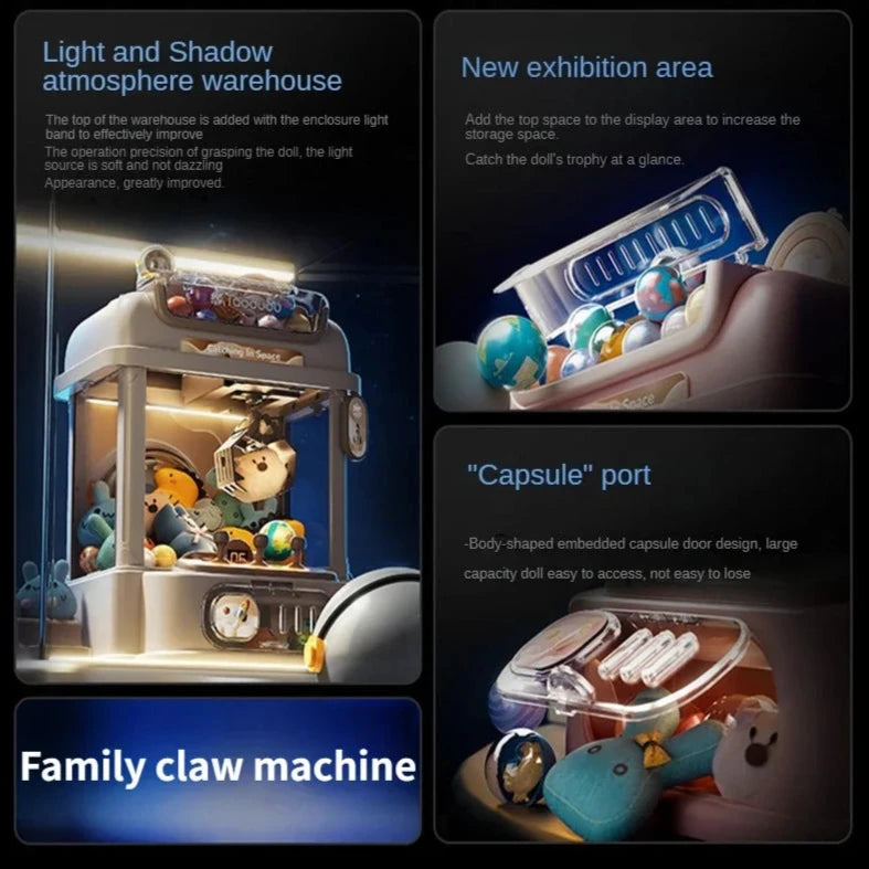 Interactive Mini Claw Machine for Kids - Remote Control Coin-Operated ...