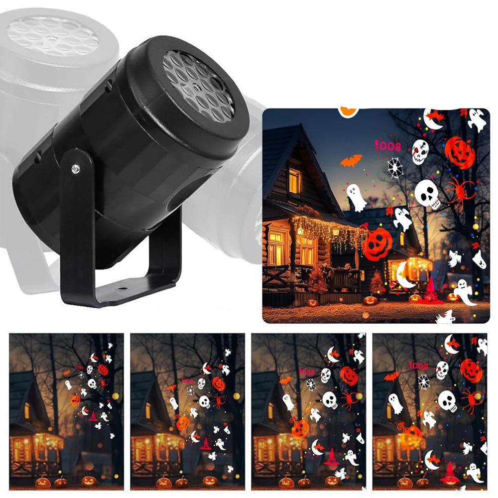 Halloween Projector Lights Outdoor Rotating LED Decor – Incendio